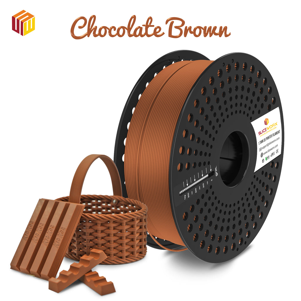 Sliceworx PLA Pro 3D Printer Filament 1.75 mm - Chocolate Brown – SLICEWORX
